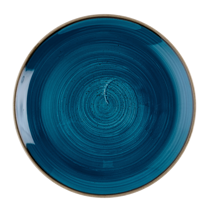Churchill Stonecast Java Blue Evolve Coupe Plate 11.25inch / 28.5cm