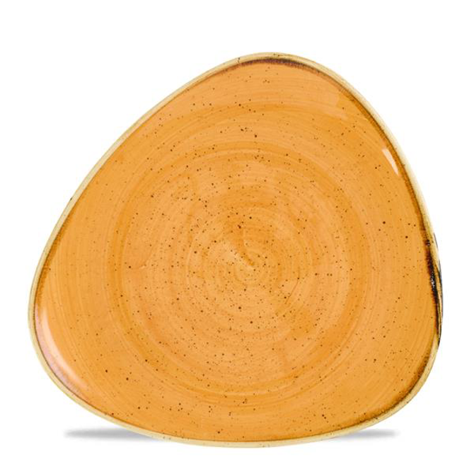 Stonecast Tangerine Triangle Plate 9inch / 22.9cm