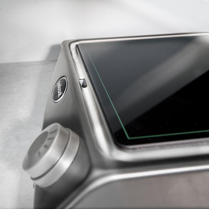 Spidocook Spidoglass Black Ribbed Top Plate SP010PR Small Grill