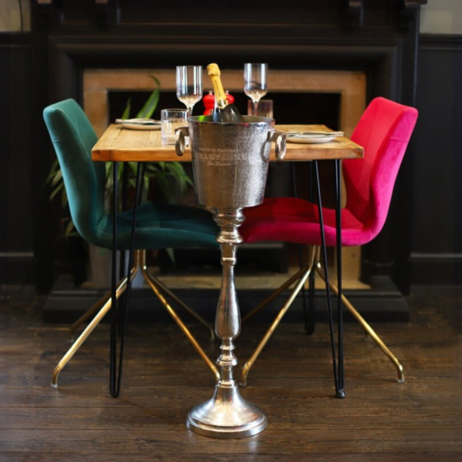 Elegant Champagne Bucket on Stand