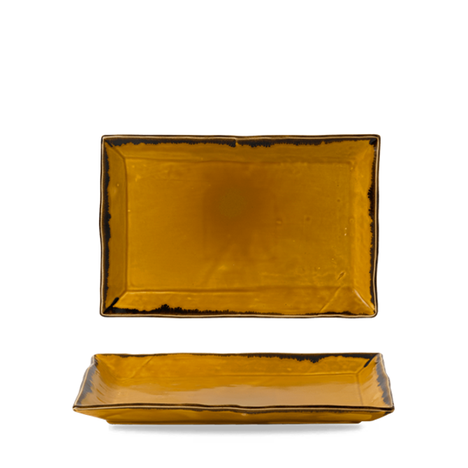 Harvest Mustard Rectangle Tray 11.125 / 7.375inch