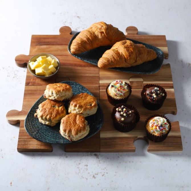 Wooden Jigsaw Puzzle Serving Boards