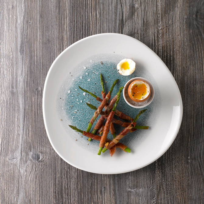 Raku Jade Green Round Trace Plate 7.25inch