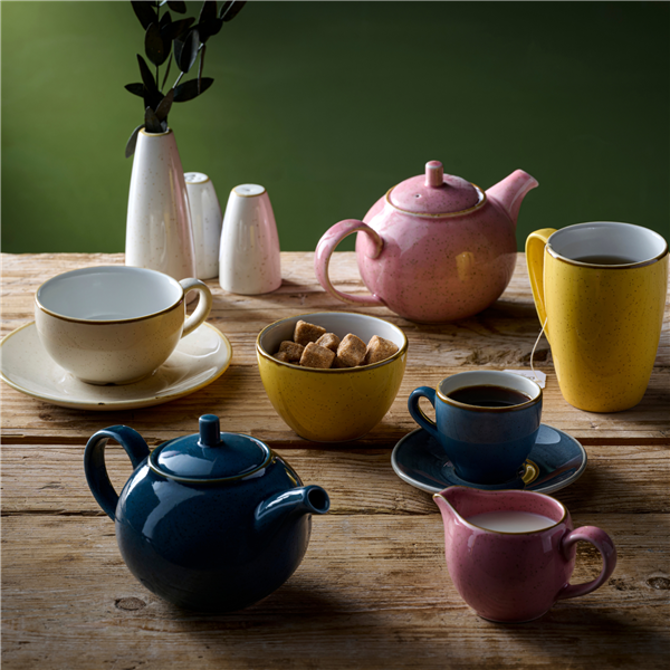 Churchill Stonecast Java Blue Cafe Espresso Saucer 4.5inch / 11.5cm