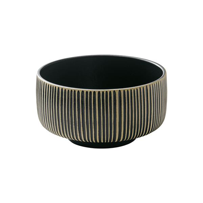 Nara Black & White Bowl Round Deep 15cm / 880ml