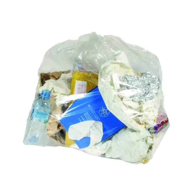 Clear Refuse Sack 65micron 22 x 34 x 48inch