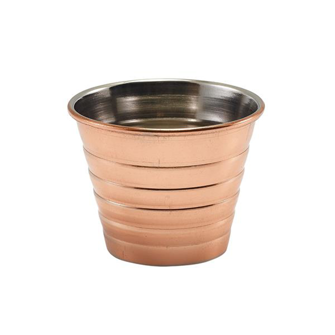 GenWare Copper Plated Ribbed Ramekin 2.5oz / 71ml