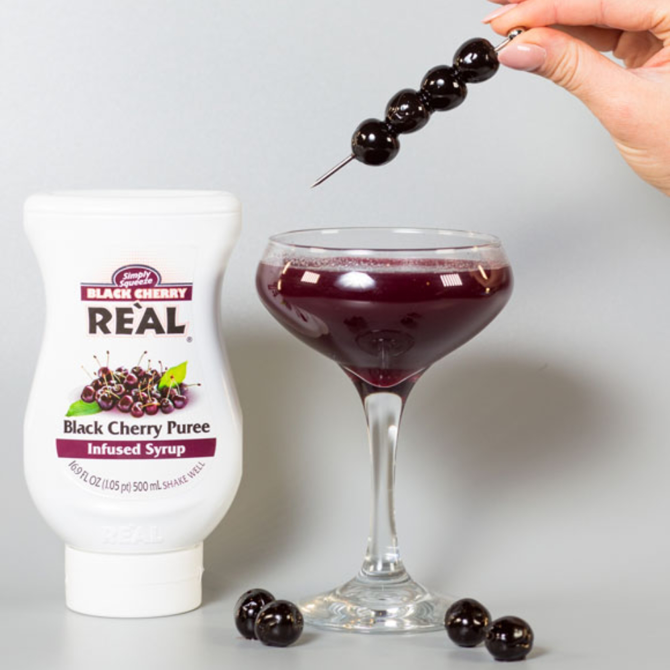 Reàl Black Cherry Puree Infused Syrup 50cl