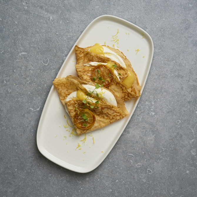 Chefs` Plates White Walled Oblong Plate 13.75inch x 7.25inch