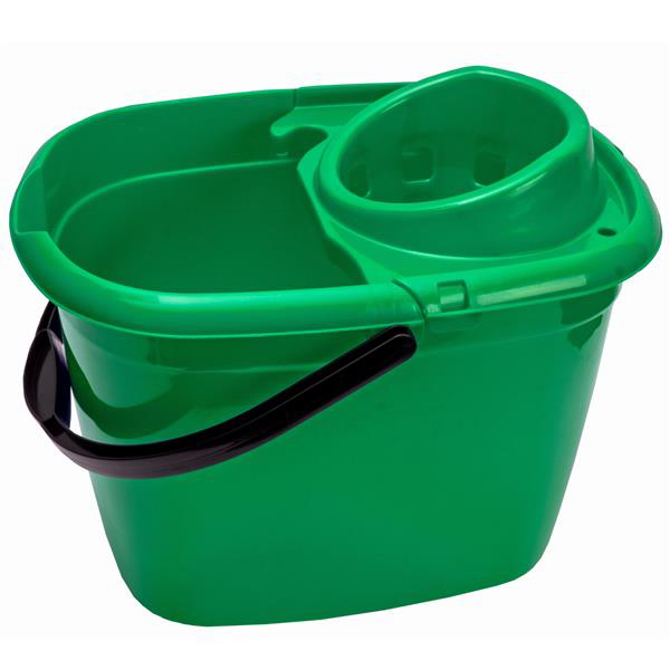 Green Bucket Great British Recycled With Colour Wringer 14ltr