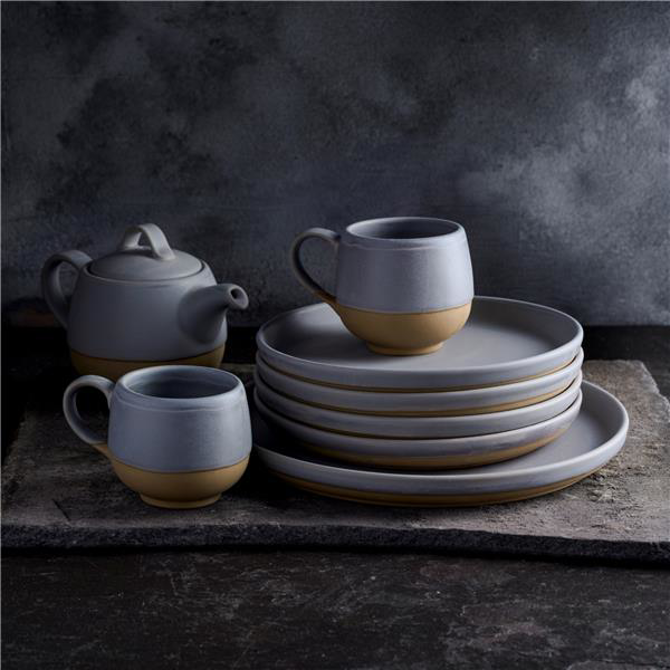 Churchill Emerge Seattle Grey Walled Plate 10.25inch / 26cm