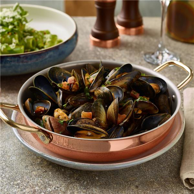 GenWare Copper Round Dish 8.5 x 2inch / 22 x 5cm