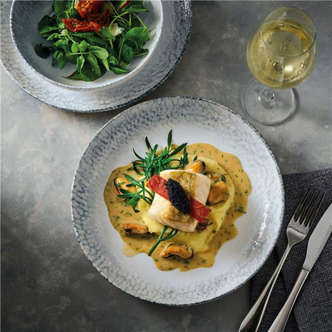 Ripple Coupe Plate 9inch / 23cm