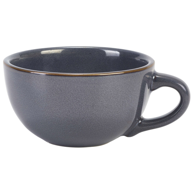 Terra Stoneware Rustic Blue Cappuccino Cups 10.5oz / 300ml