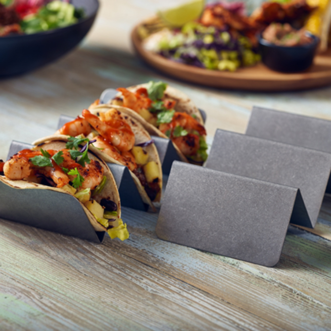 GenWare Vintage Steel Fast Food Stand 2 Slot