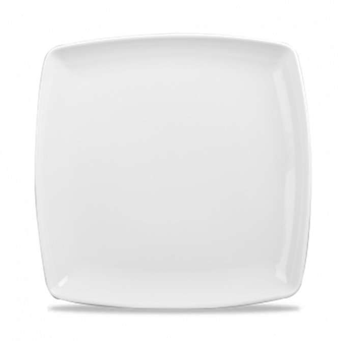 White Deep Square Plate 10.25inch