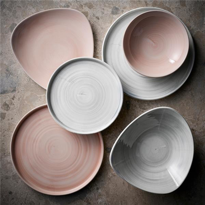 Stonecast Canvas Grey Evolve Coupe Plate 8.67inch / 22cm