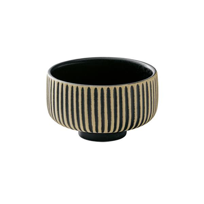 Nara Black & White Bowl Round Small 8cm / 120ml