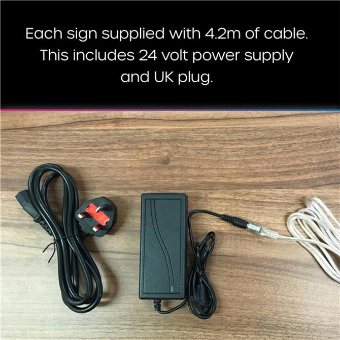 Hungry LED Neon Sign Pure White