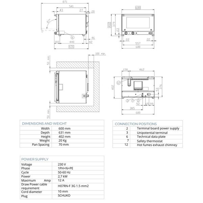 Spidocook Caldobake Medium SF013L3 Convection Oven