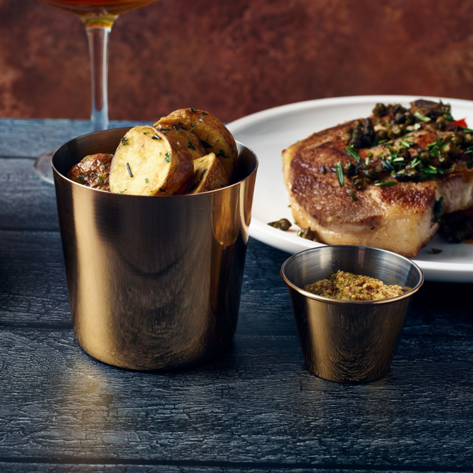 GenWare Gold Plated Serving Cup 8.5 x 8.5cm