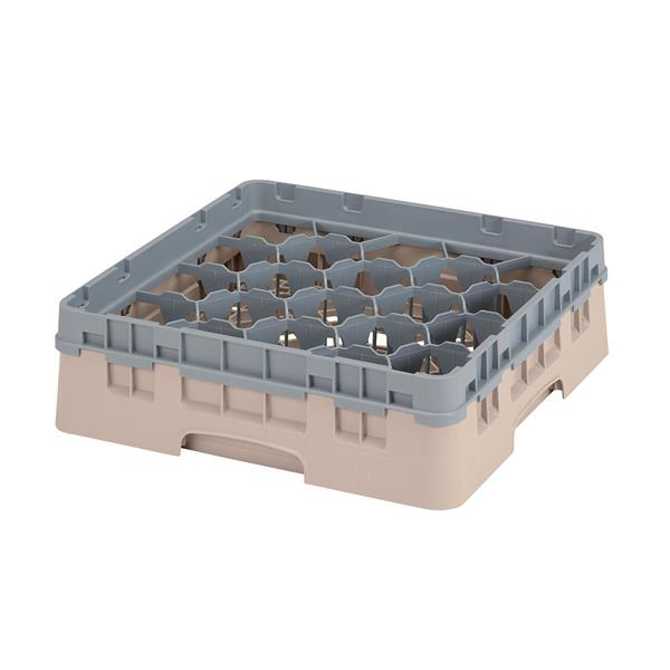 20 Compartment Glass Rack with 1 Extender H92mm - Beige