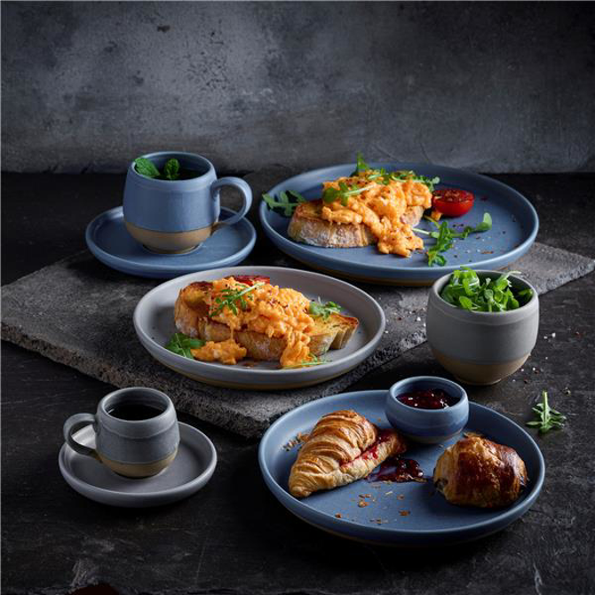 Churchill Emerge Seattle Grey Walled Plate 8.25inch / 21cm