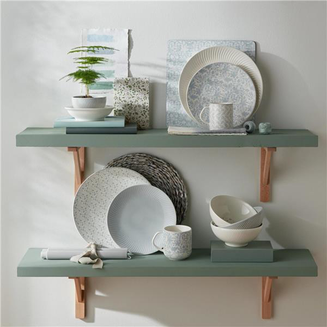 Porcelain Arc Grey Medium Plate 9inch / 23cm