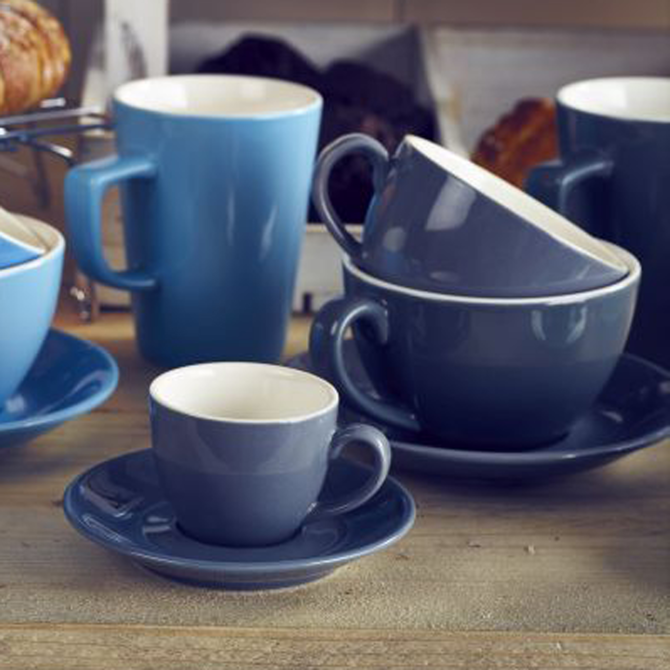 Royal Genware Bowl Shaped Cup Grey 3oz / 90ml