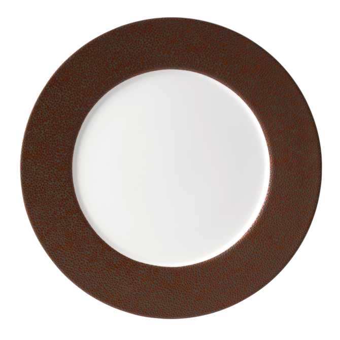 Purity Pearls Copper Rimmed Plate 12.75inch / 32cm
