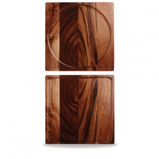 Wood Square Presentation Board 13 2/8inch