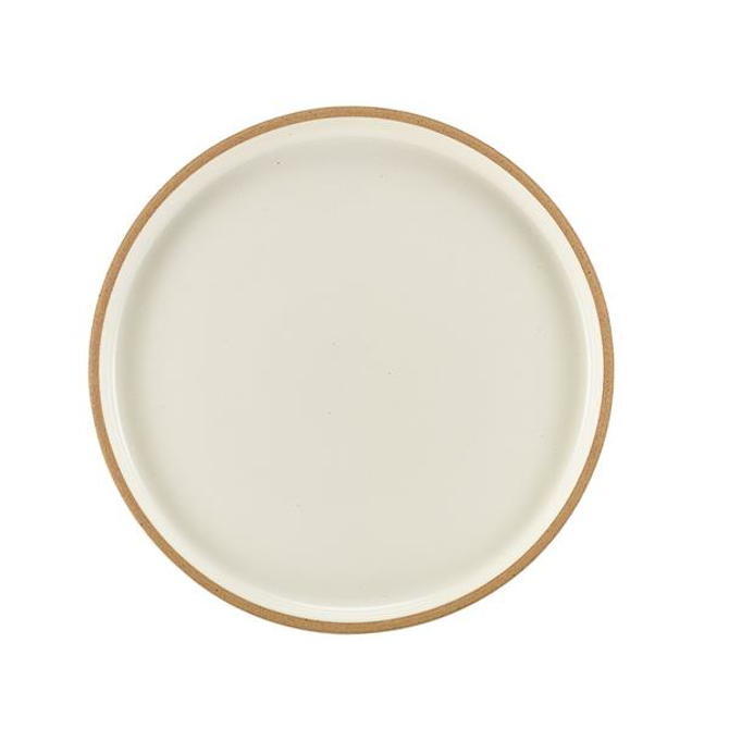 GenWare Kava White Stoneware Presentation Plate 20cm
