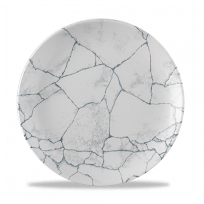 Studio Prints Kintsugi Pearl Grey Evolve Coupe Plate 10.25inch