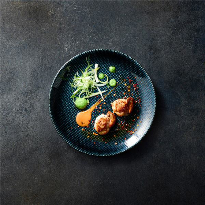 Astro Metallic Blue Evolve Coupe Plate 6.5inch / 16.5cm