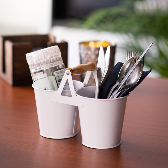 Double Bucket Condiment Caddy