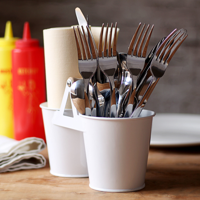 Double Bucket Condiment Caddy