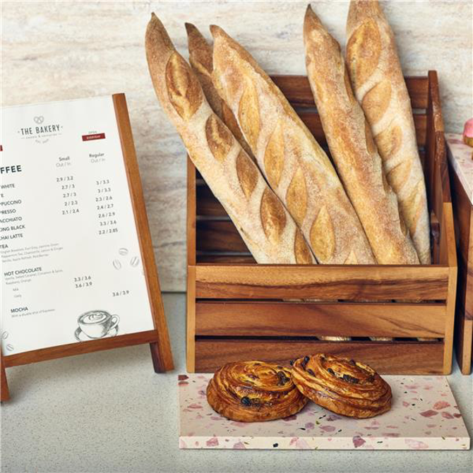 GenWare Acacia Wood Angled Crate GN1/2