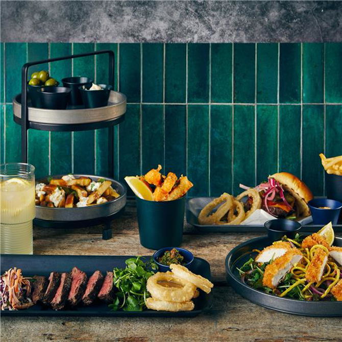 GenWare Vintage Steel Tray 36 x 16.5cm