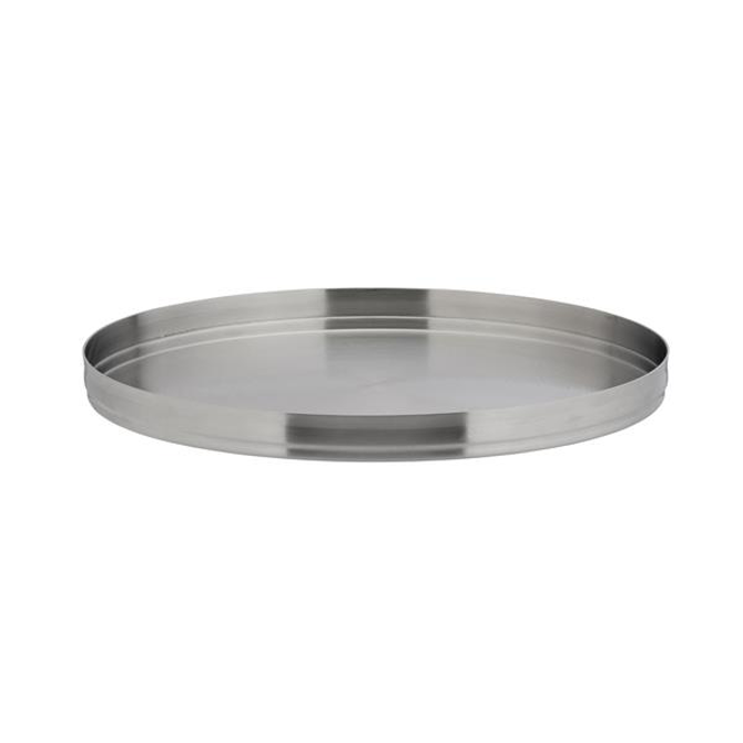 Brushed Stainless Steel Round Plate 9inch / 23cm