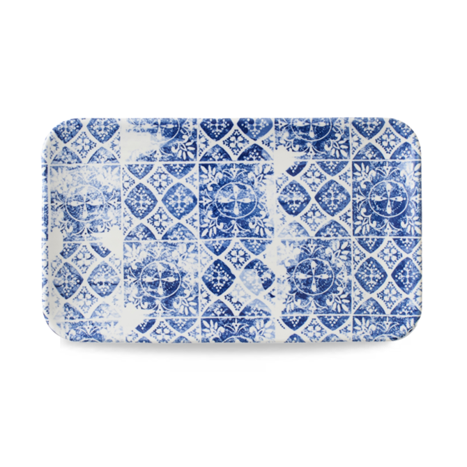 The Maker`s Collection Porto Blue Organic Recangular Platter 10.625inch ...