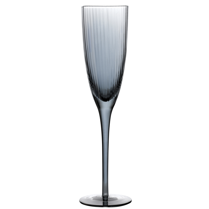 Smoked glass champagne flutes store