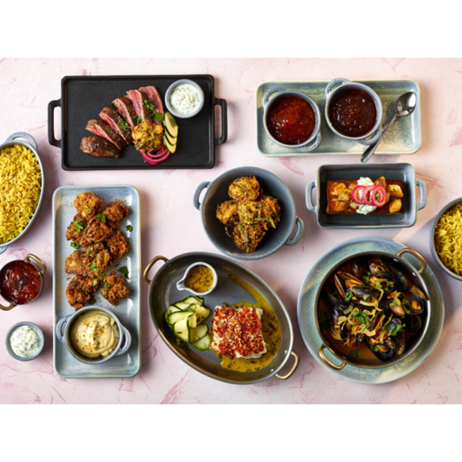 GenWare Vintage Steel Oval Dish 30 x 8inch / 21cm