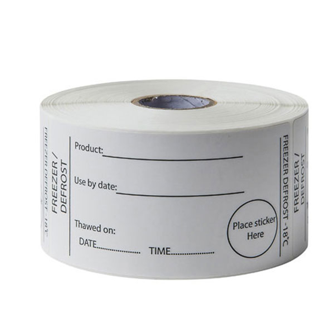Freezer Defrost Food Label
