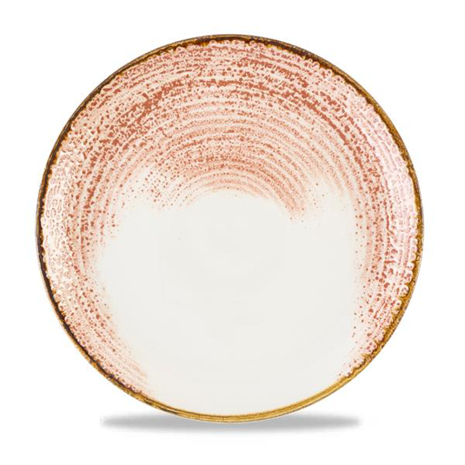 Studio Prints Homespun Accents Coral Coupe Plate 11.25inch / 28.8cm