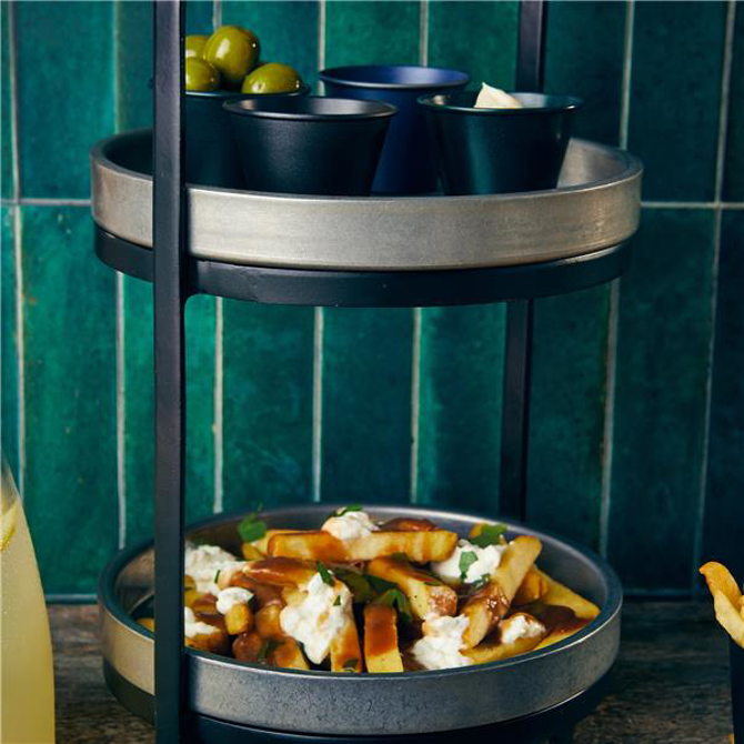 GenWare Vintage Steel Presentation Plate 20.5cm