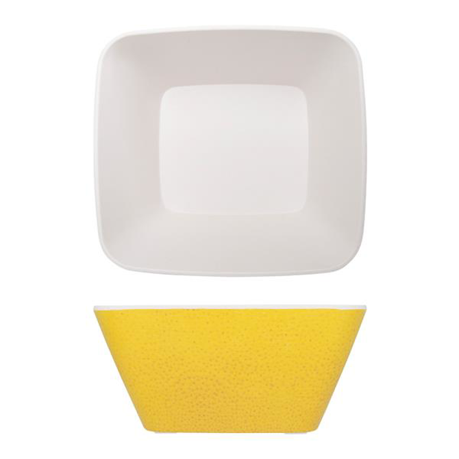Lemon Yellow Seville Melamine GN1/6 Deep Dish 17.6 x 16.2 x 8cm