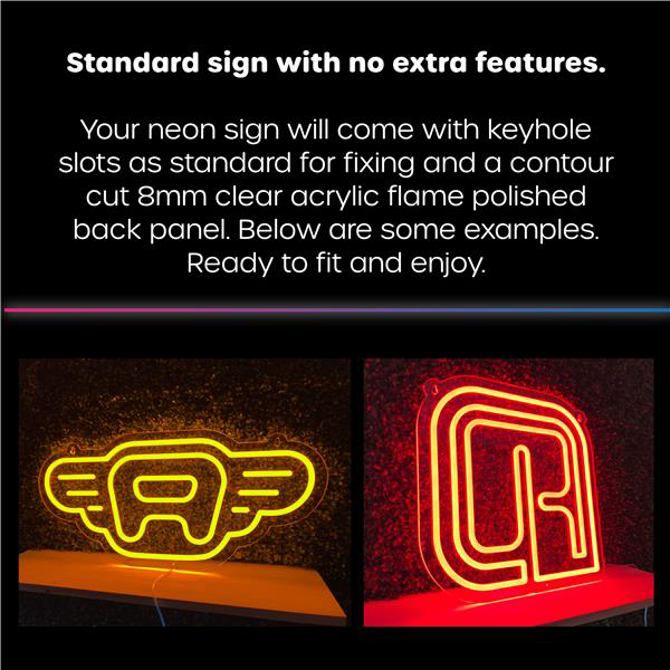 Hungry LED Neon Sign Pure White